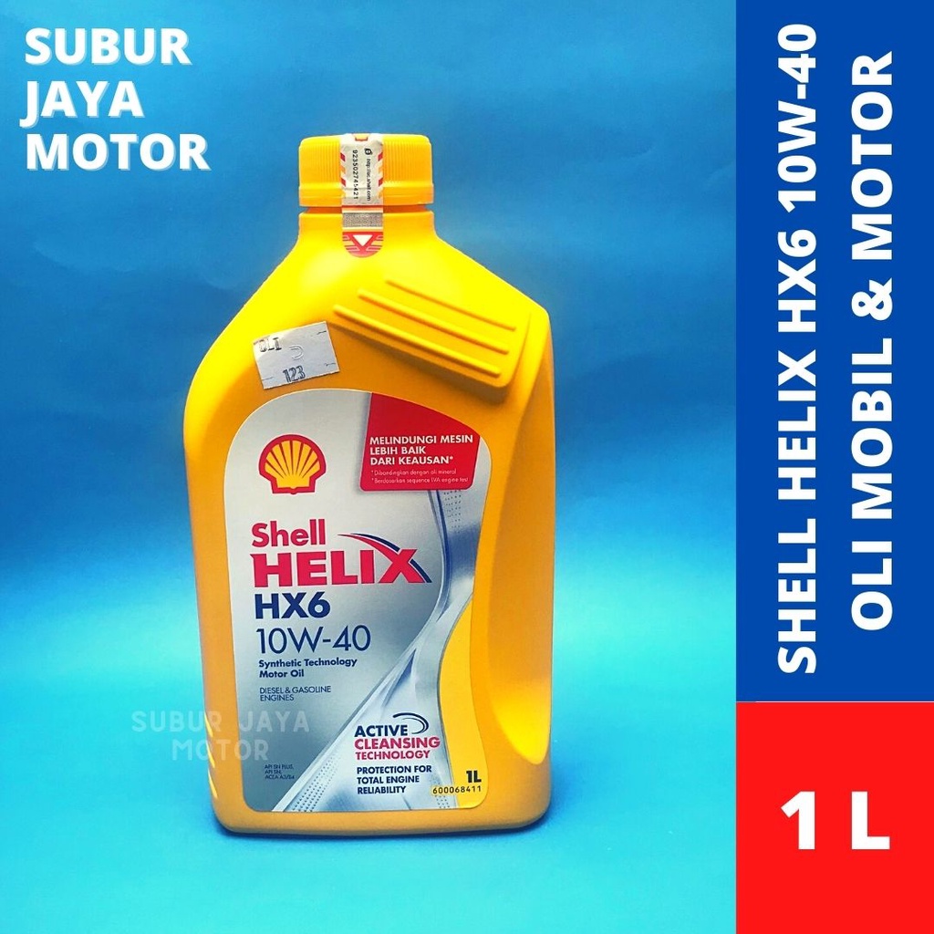Jual SHELL Helix Hx6 10w-40 Oli Pelumas Mesin Mobil Synthetic ...