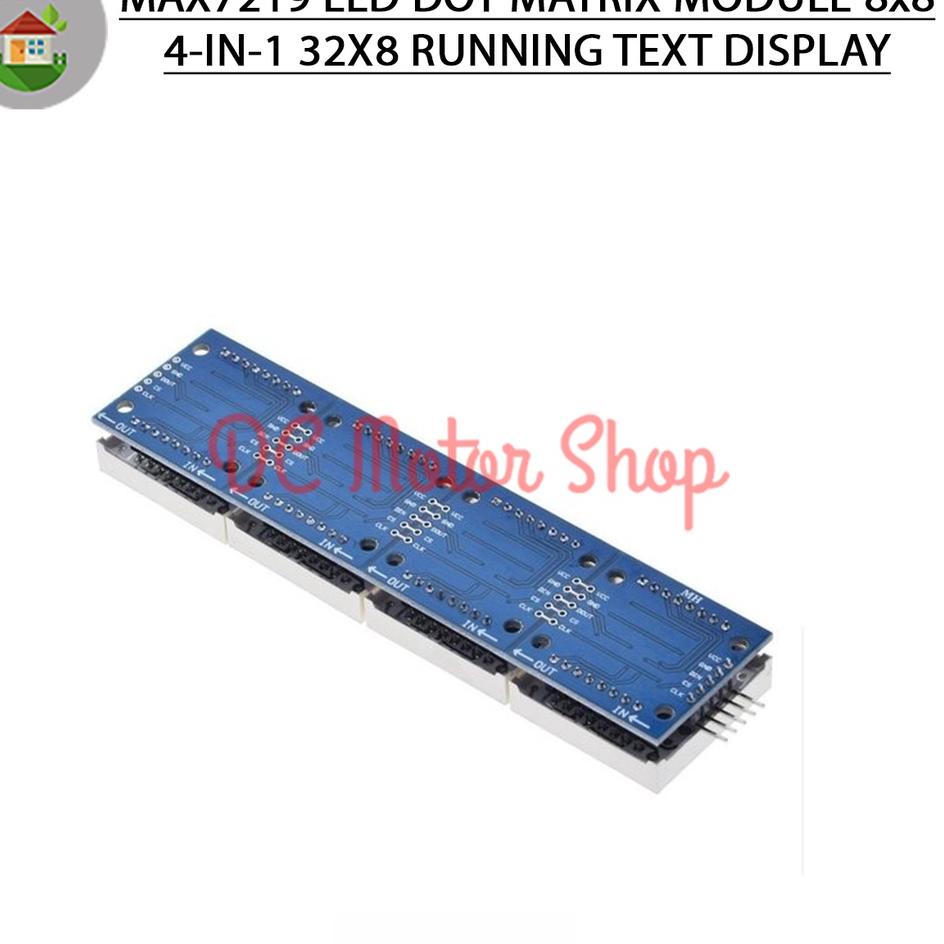 Jual MAX7219 LED DOT MATRIX MODULE 8x8 4-IN-1 32X8 RUNNING TEXT DISPLAY ...