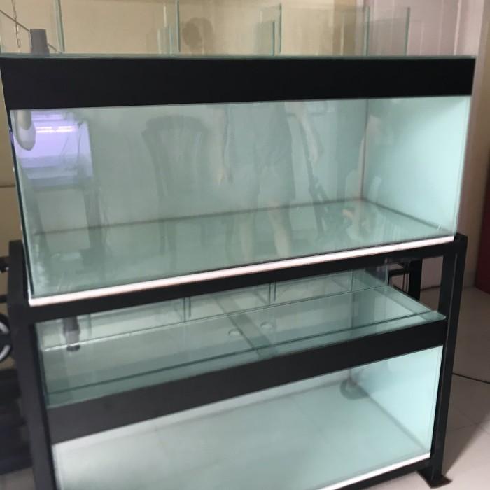 Jual Aquarium | Paket 2 Unit Aquarium 120X50X50 8Mili Dan Rak | Shopee ...