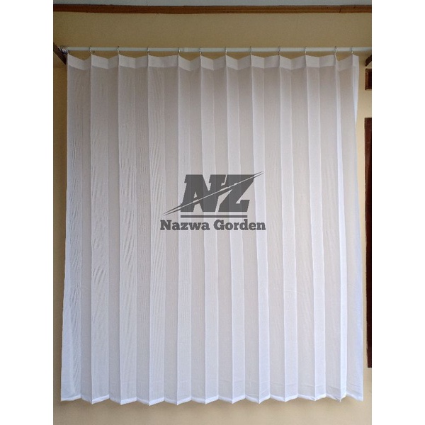 Jual Gorden Vitrase Polos Transparan Gorden Siang Gorden Putih dan ...