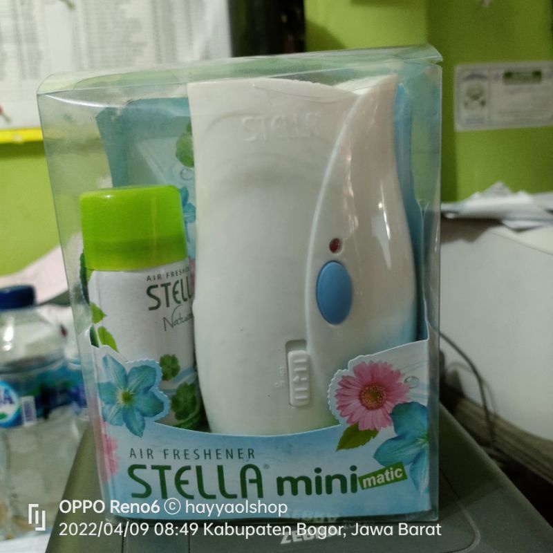 Jual STELLA MINI MATIC ALAT SET 40ML PARFUMIS NEW DESAIN (REFFIL GREEN FANTASI / COFFE LATE ...