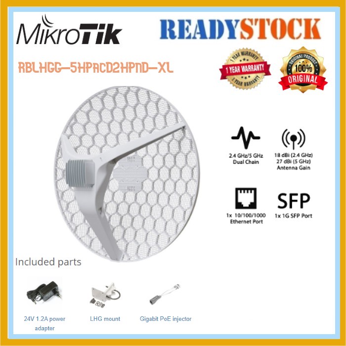 Jual Mikrotik RBLHGG-5HPacD2HPnD-XL dual-band LHG XL 52 ac | Shopee ...