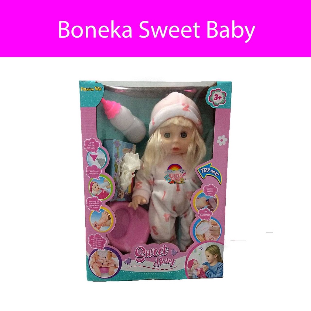 Jual Mainan Anak Boneka Bayi Sweet Baby Doll Bisa Pipis & Bersuara ...
