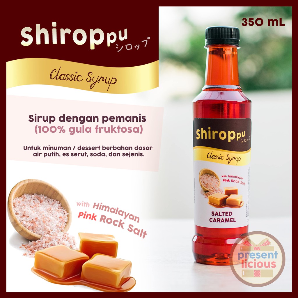 Jual Salted Caramel Shiroppu Classic Syrup 350 Ml Sirup Manis Rasa