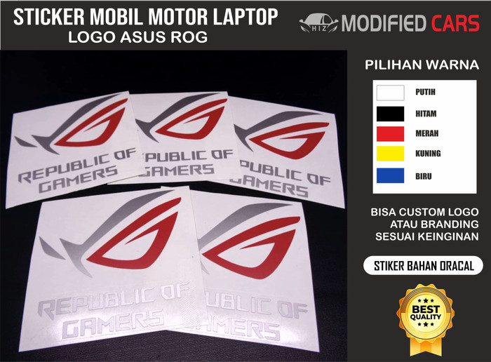 Jual Sticker Cutting / Stiker Republic of Gamers (ROG) | Shopee Indonesia