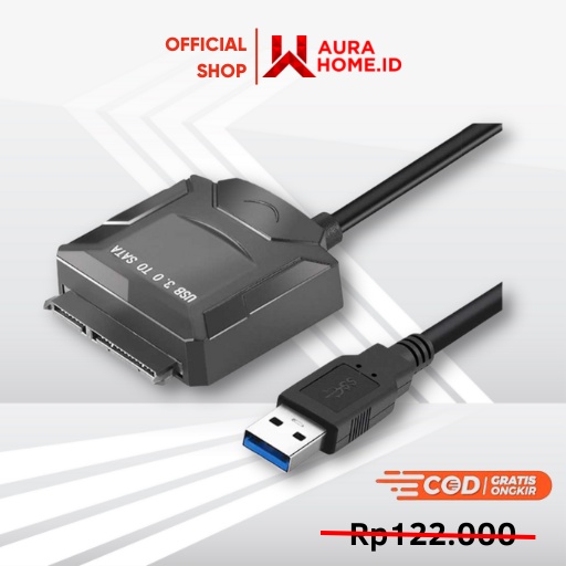 Jual Kabel Adapter USB 3.0 to SATA for 3.5 / 2.5 Inch HDD SSD / Kabel Hardisk Data Hard Disk Usb ...