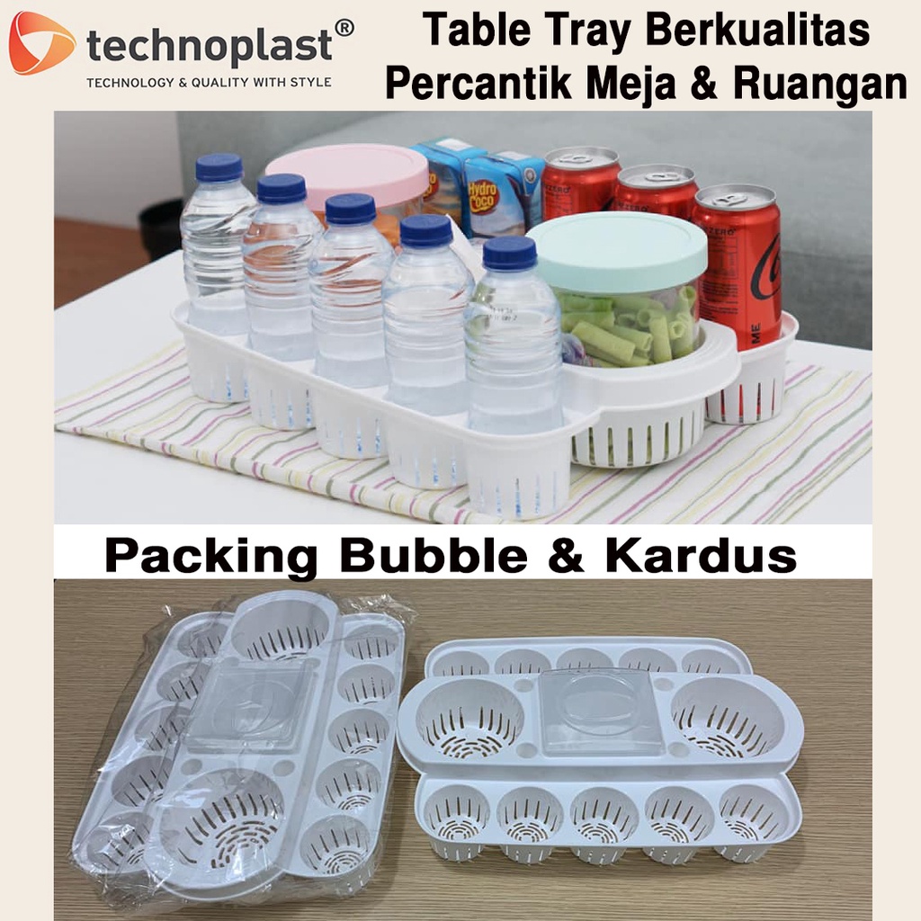 Jual Technoplast Table Tray Nampan Meja Tempat Wadah Botol Gelas Aqua ...