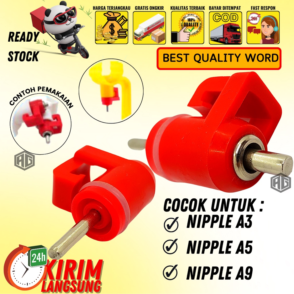 Jual Nipple Nepel Nipel G Lock for Alat Minum Ayam Puyuh Kelinci Unggas ...