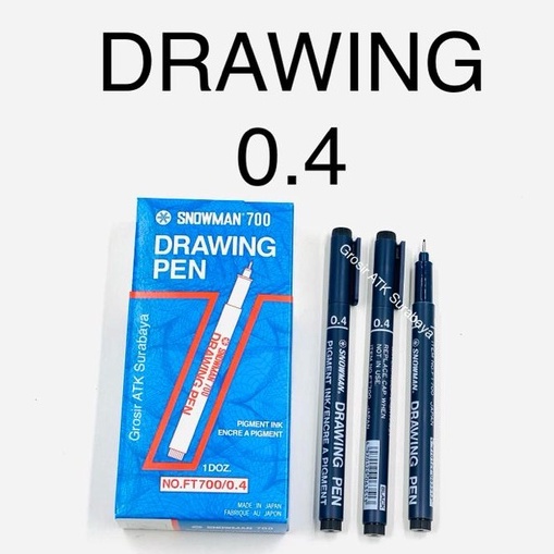Jual SPIDOL DRAWING SNOWMAN 0.4 / Drawing Pen Gambar Snowman FT 700 ...