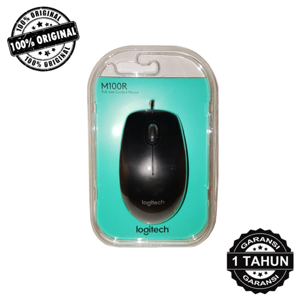 Jual LOGITECH Wired Optical Mouse [M100R] ORIGINAL | Shopee Indonesia
