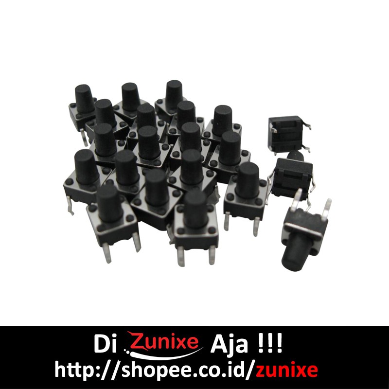 Jual TACTILE PUSH BUTTON MICRO SWITCH MOMENTARY TACT 6X6X7MM 4 LEGS ...