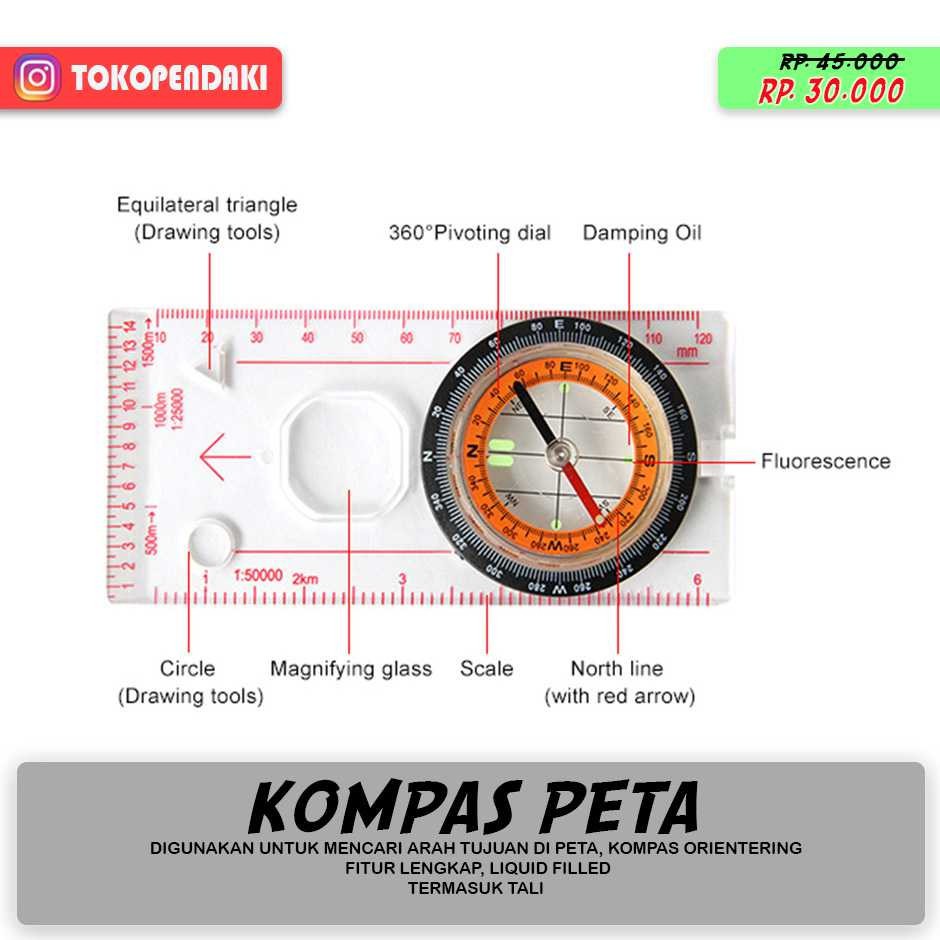 Jual Kompas Silva Penggaris Map Compass Orienteering Liquid Filled Compas | Shopee Indonesia