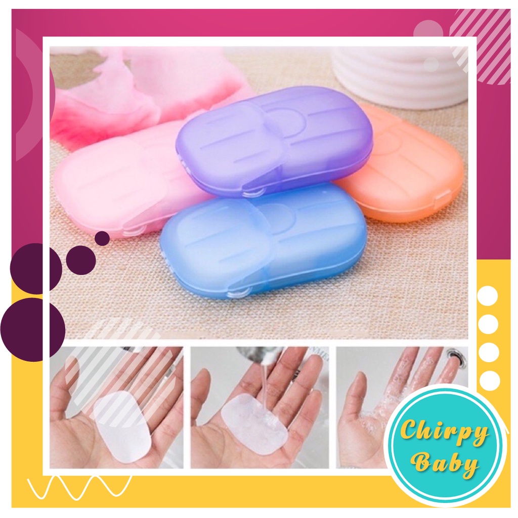 Jual B28 * Sabun cuci tangan kertas / Paper soap for travelling / Sabun ...