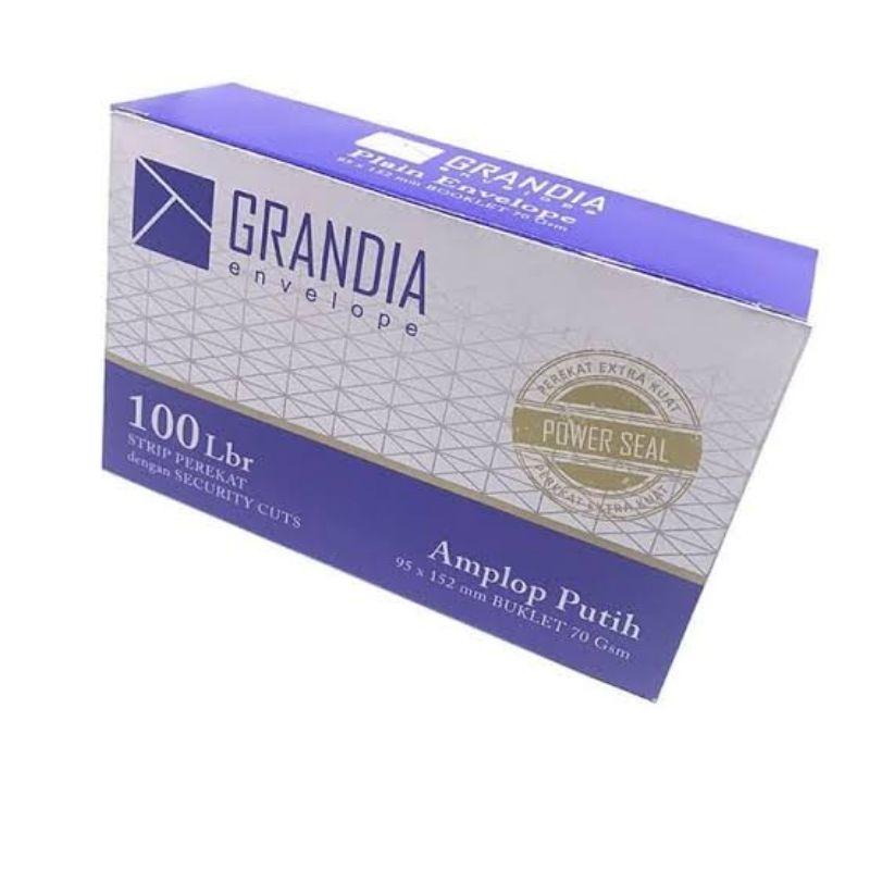 Jual Amplop Grandia Besar Ukuran 95x152mm Ada Lem/Seal 1 box isi 100 ...