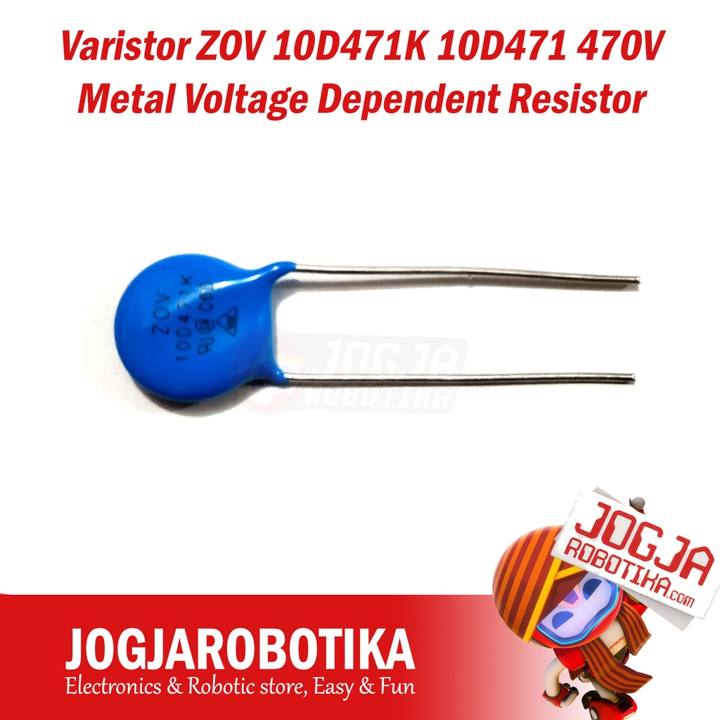 Jual Varistor ZOV 10D471K 10D471 470V Metal Voltage Dependent Resistor ...