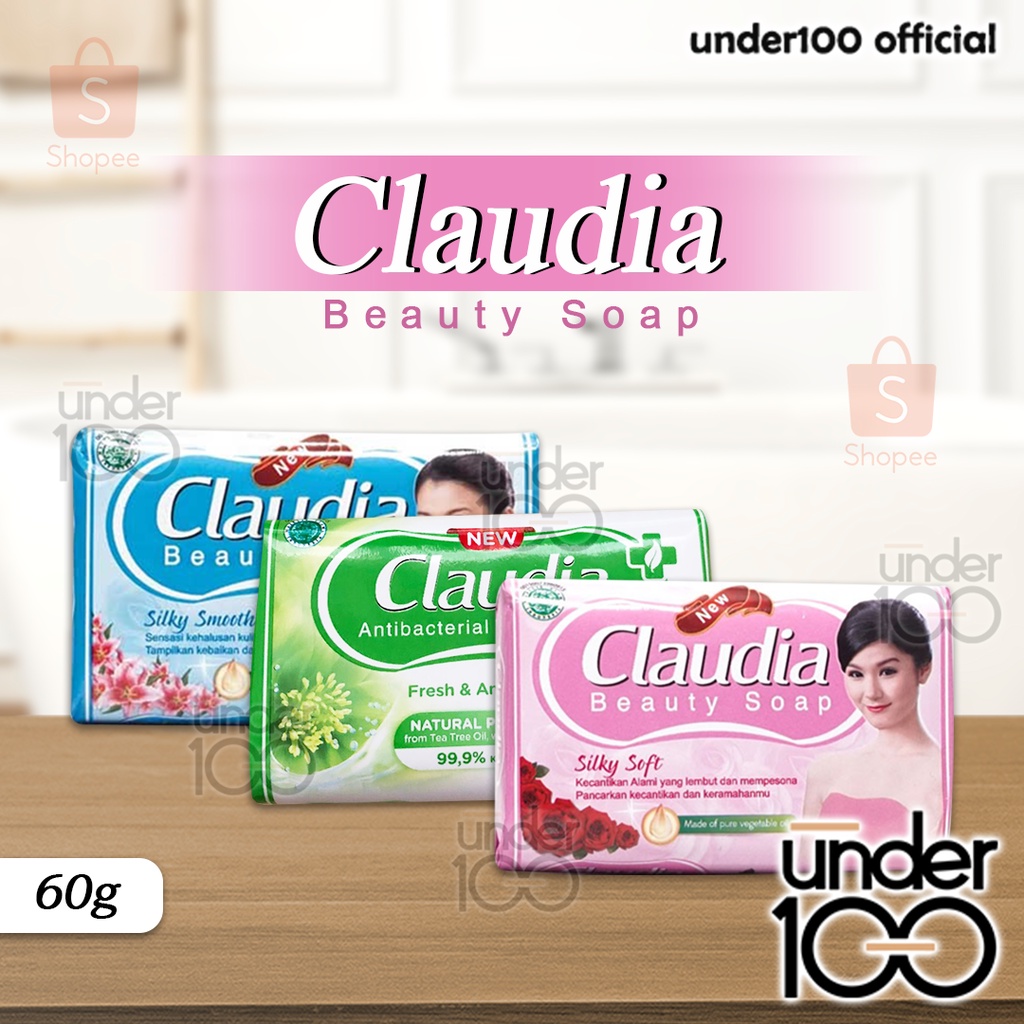 Jual UNDER100 CLAUDIA Beauty Soap Silky Soft | Silky Smooth | Fresh ...
