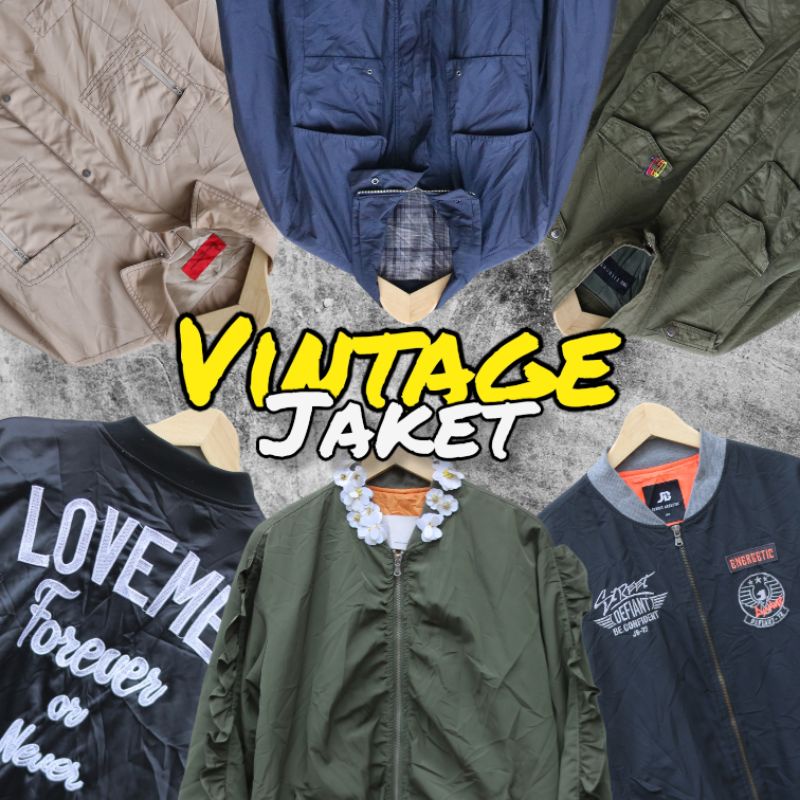 Jual THRIFT JACKET VINTAGE/CASUAL/BOMBER/PARKA/PARASUT SECOND MURAH ...