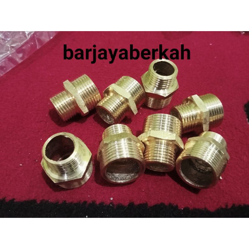 Jual DOBEL NEPEL KUNINGAN 1/2 x 3/4 inch | Shopee Indonesia