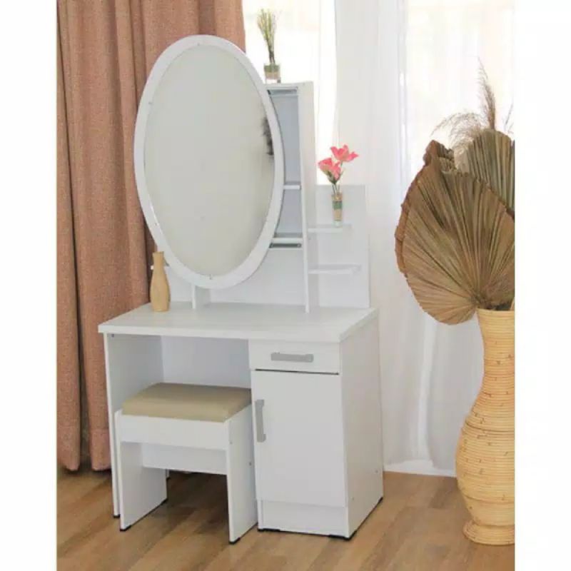 Jual MEJA RIAS MURAH KACA OVAL/MEJA RIAS/MEJA RIAS CANTIK | Shopee ...