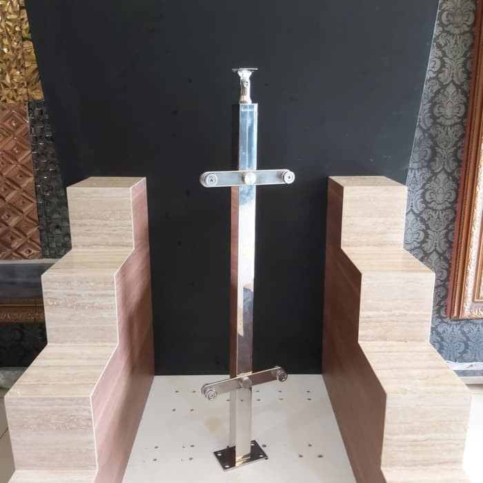 Jual Railing Tangga Stainless Hollow Kotak 40x40 | Model Kaca | Shopee ...