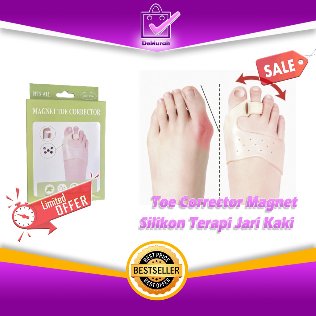 Jual Toe Corrector Magnet - Silikon Terapi Jari Kaki Magnetic 0692 ...
