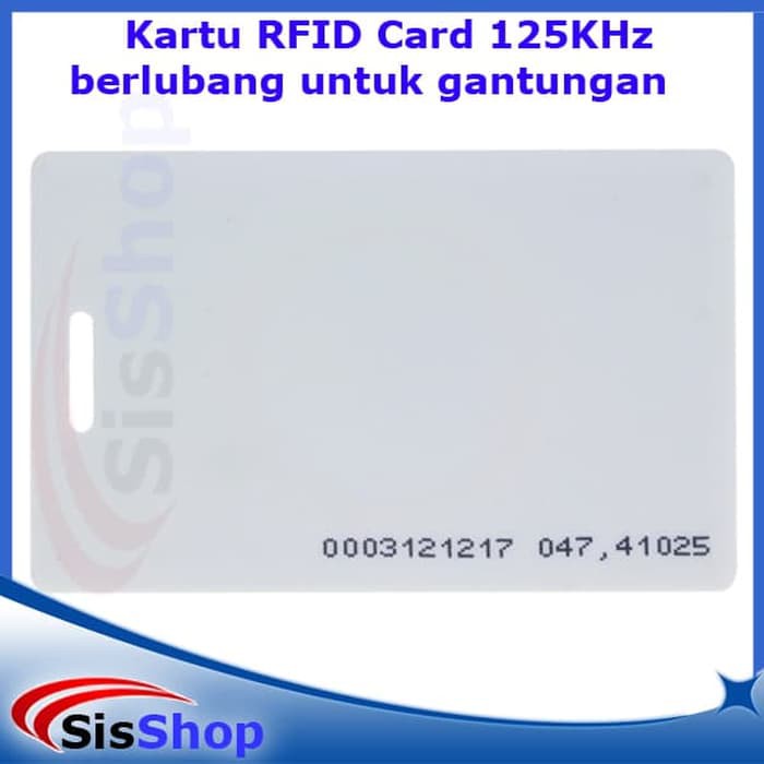 Jual KARTU RFID 125KHZ 125 KHZ TAG CARD EMID IC CARD LUBANG (THIN ...