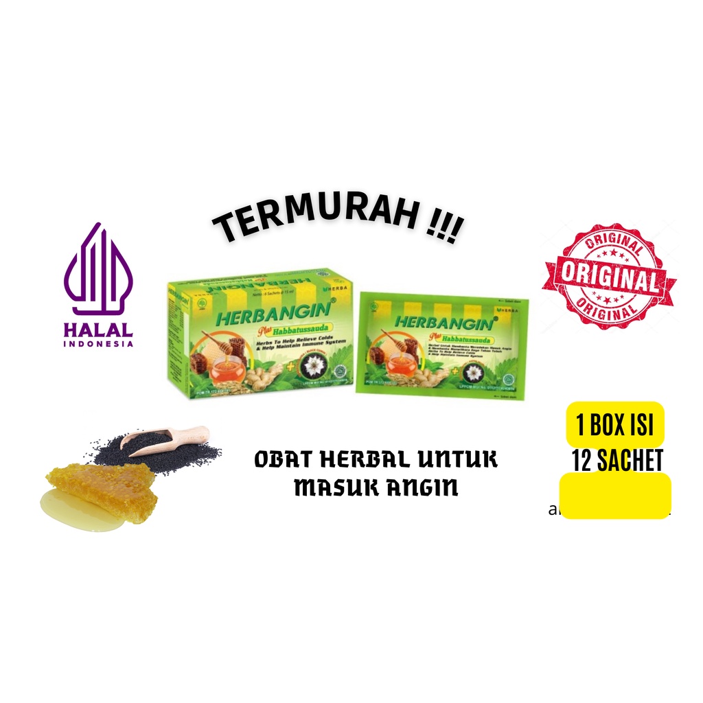 Jual Herba Herbangin Plus Habbatussauda 1Box isi ( 12 Pcs ) | Shopee ...