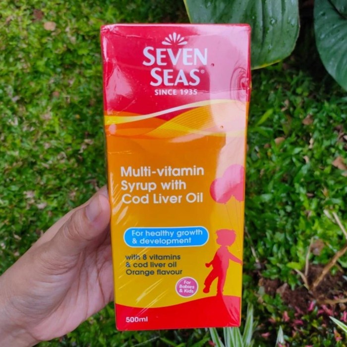 Jual SEVEN SEAS KIDS MULTIVITAMIN SYRUP WITH COD LIVER OIL 500 ML ...