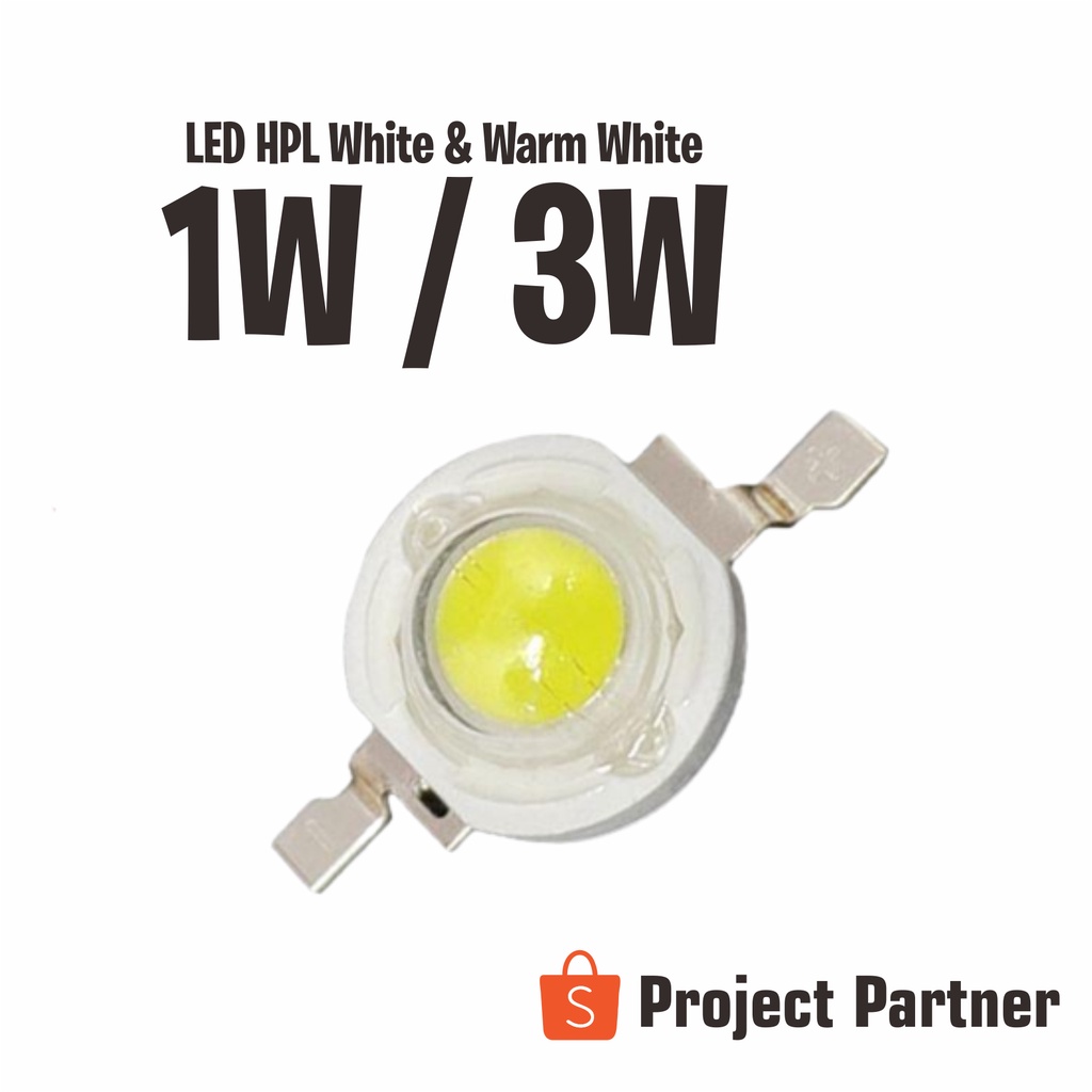 Jual LED HPL 1 W 3 W 1/3 Watt White Warm White | Shopee Indonesia
