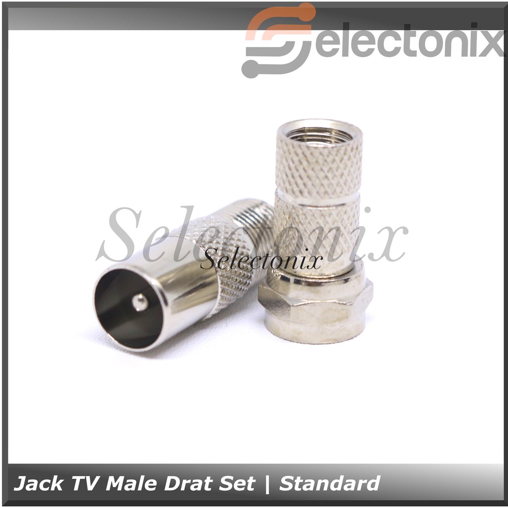 Jual Jack Antena TV Male Drat Set | Standard | Shopee Indonesia