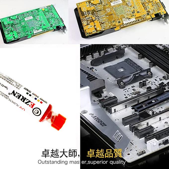 Jual Ezren Ez-0492 Cat Pcb Pasta Pelapis Uv Curable Solder Mask Uvh ...