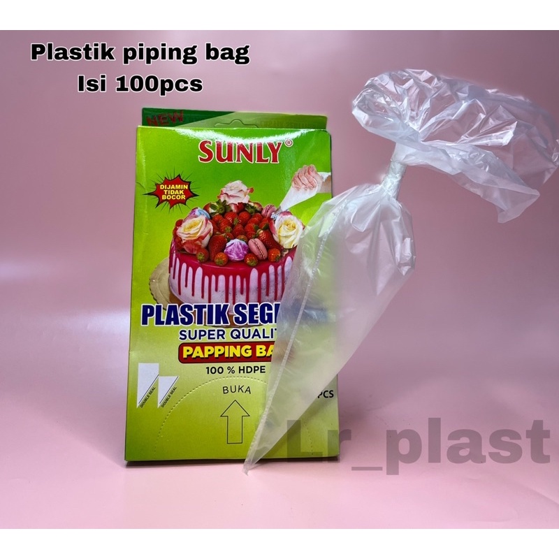 Jual PLASTIK SEGITIGA / PLASTIK PIPING BAG / PLASTIK BUTTER CREAM KUE ...
