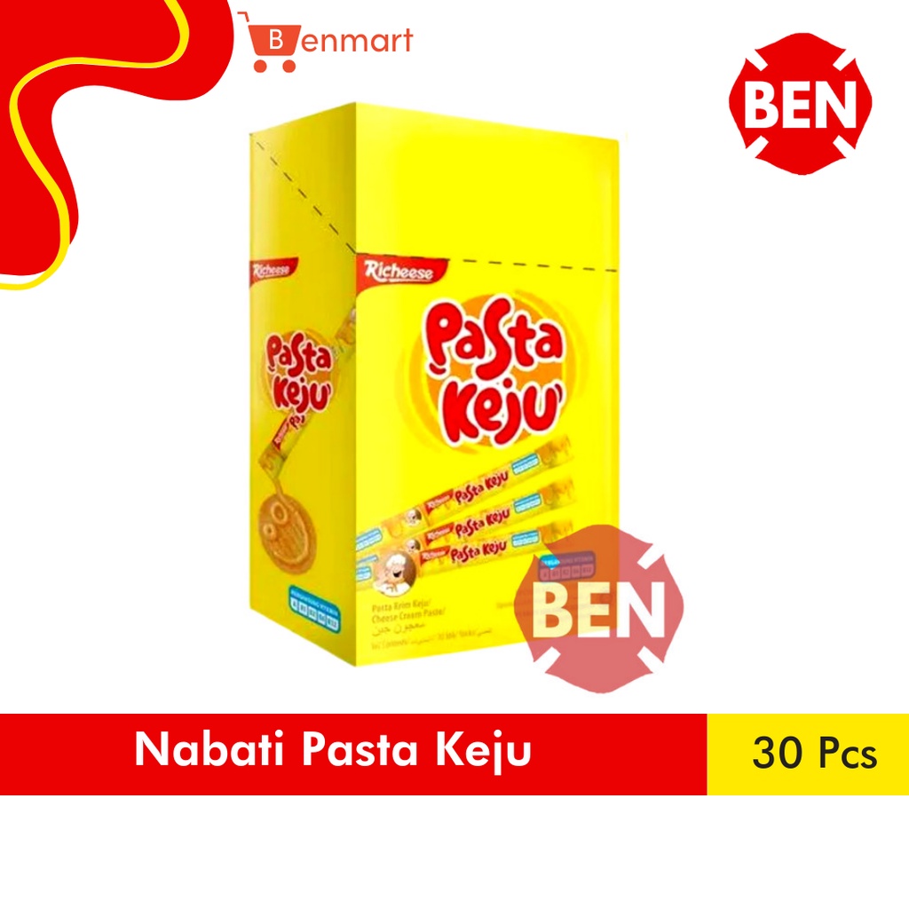 Jual Nabati Pasta Keju 1 Pak Box 30 Pcs 8g 8gr 8 g gr Richeese Cheese ...