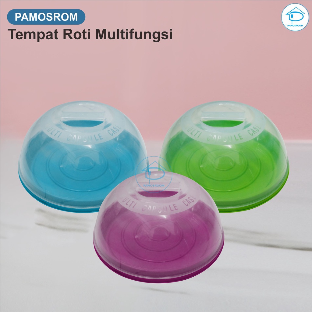 Jual Pamosroom Tempat Roti Kapsul Tudung Saji Wadah Tempat Kue Bolu ...
