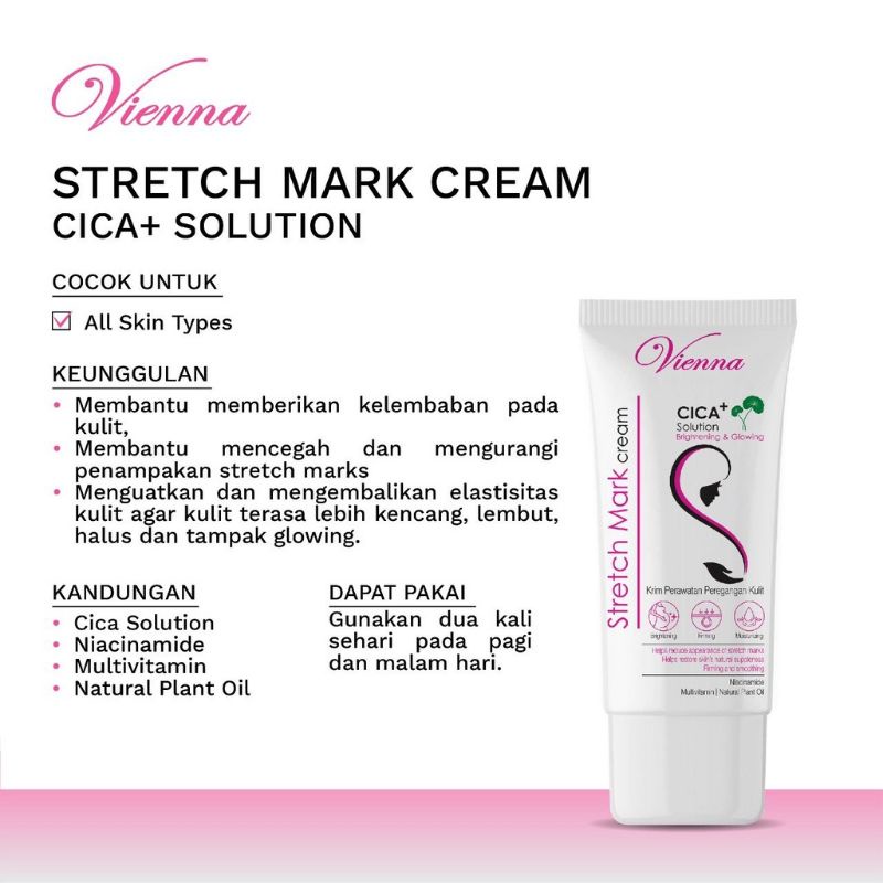 Jual VIENNA STRETCH MARK CREAM | Shopee Indonesia