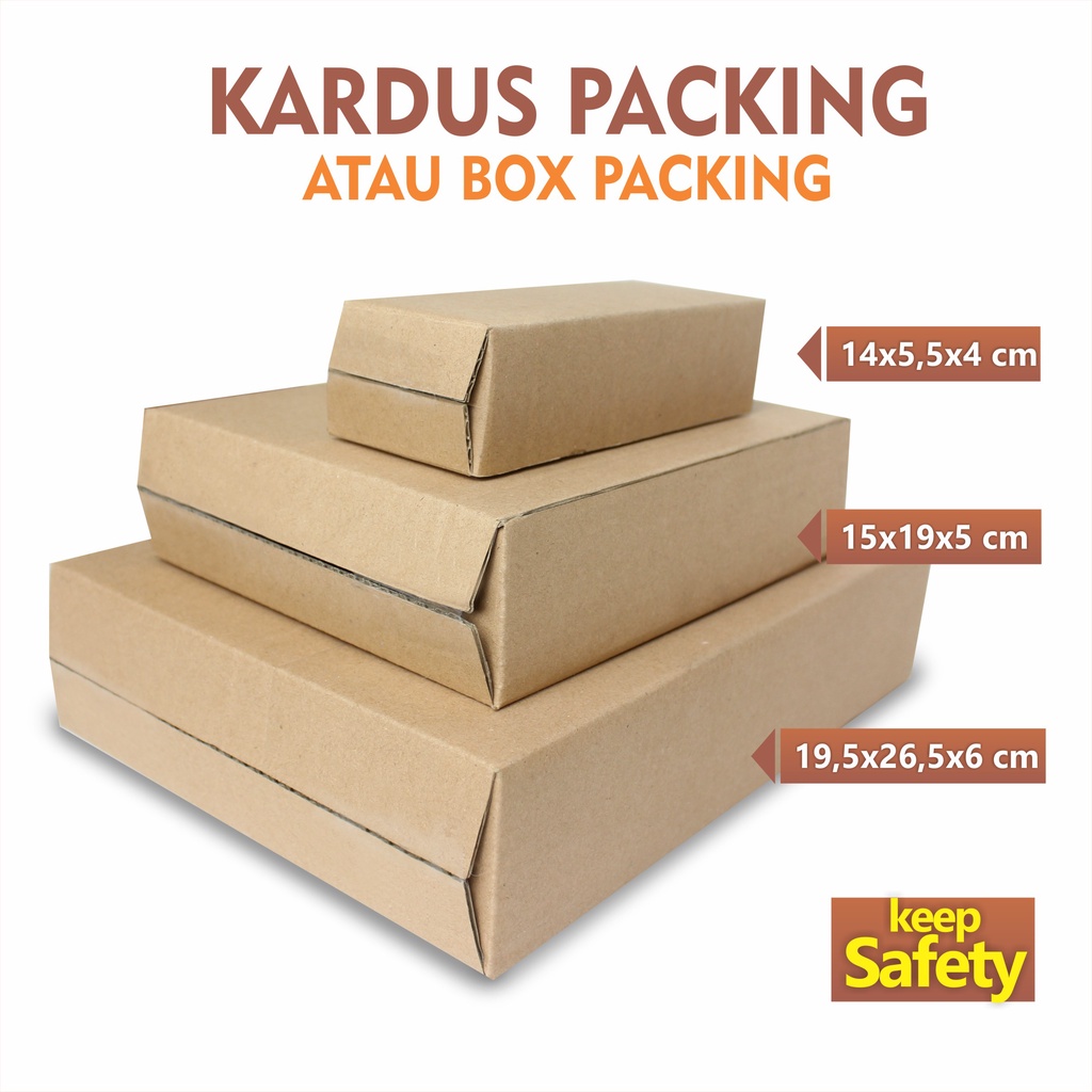 Jual Kardus Packing Box Kecil Polos Dus Packing Olshop Warna Coklat ...