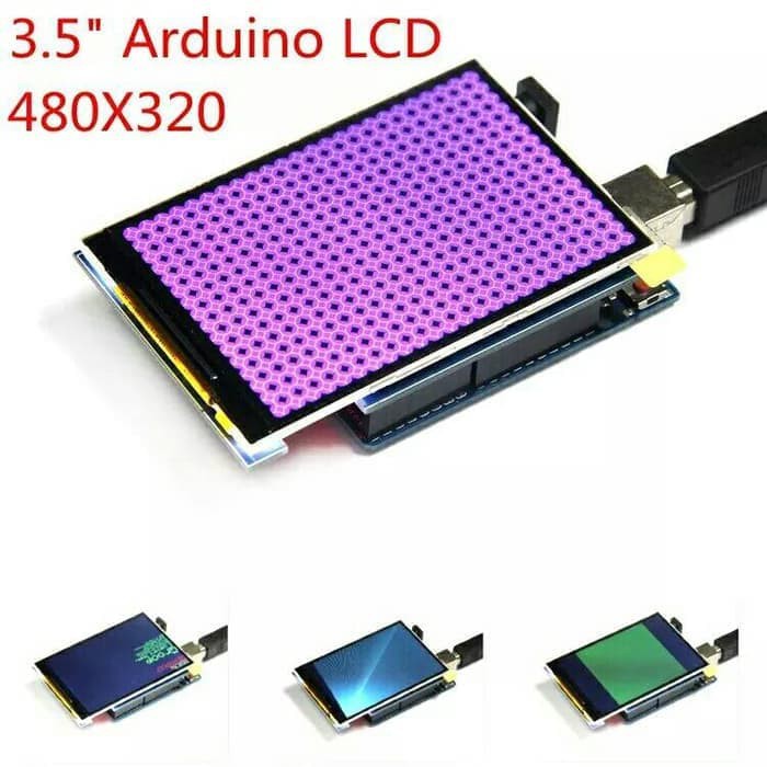 Jual Arduino LCD TFT 3.5" 480X320 Module Shield Layar for Uno / Mega ...