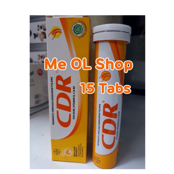 Jual CDR VITAMIN 15 TABLETS RASA JERUK | Shopee Indonesia