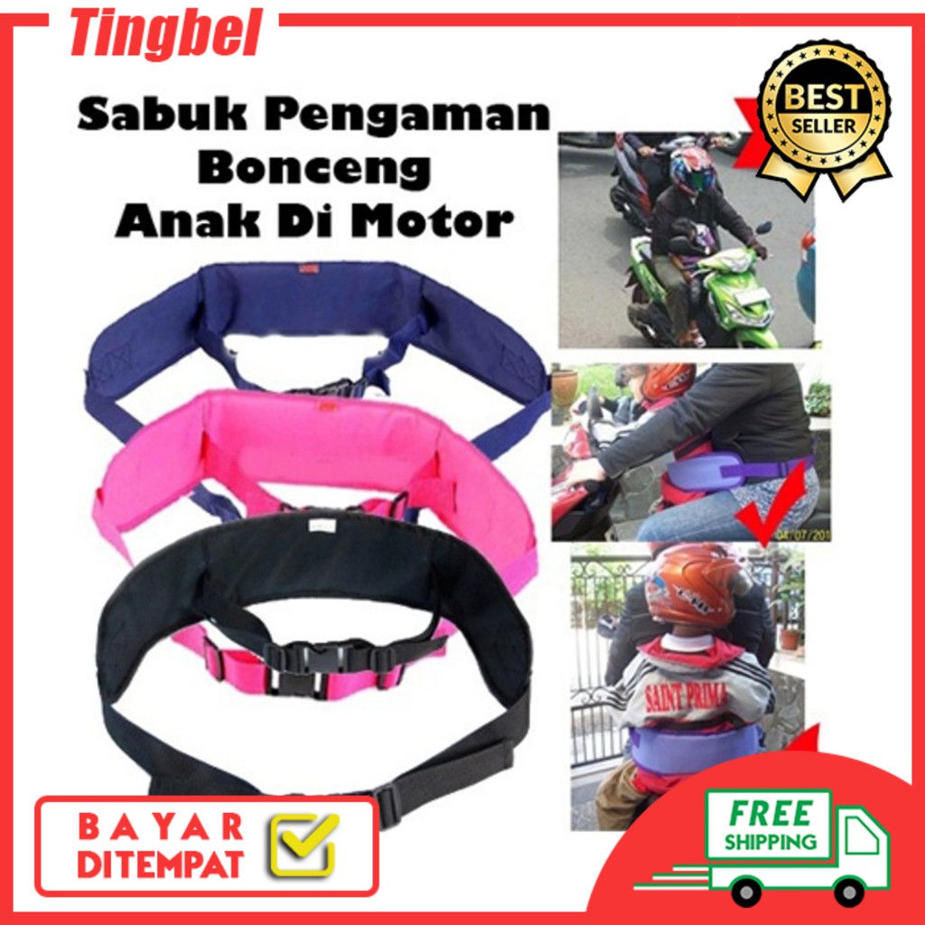 Jual Sabuk Pengaman Bonceng Motor - Pelindung bonceng Anak Portable ...