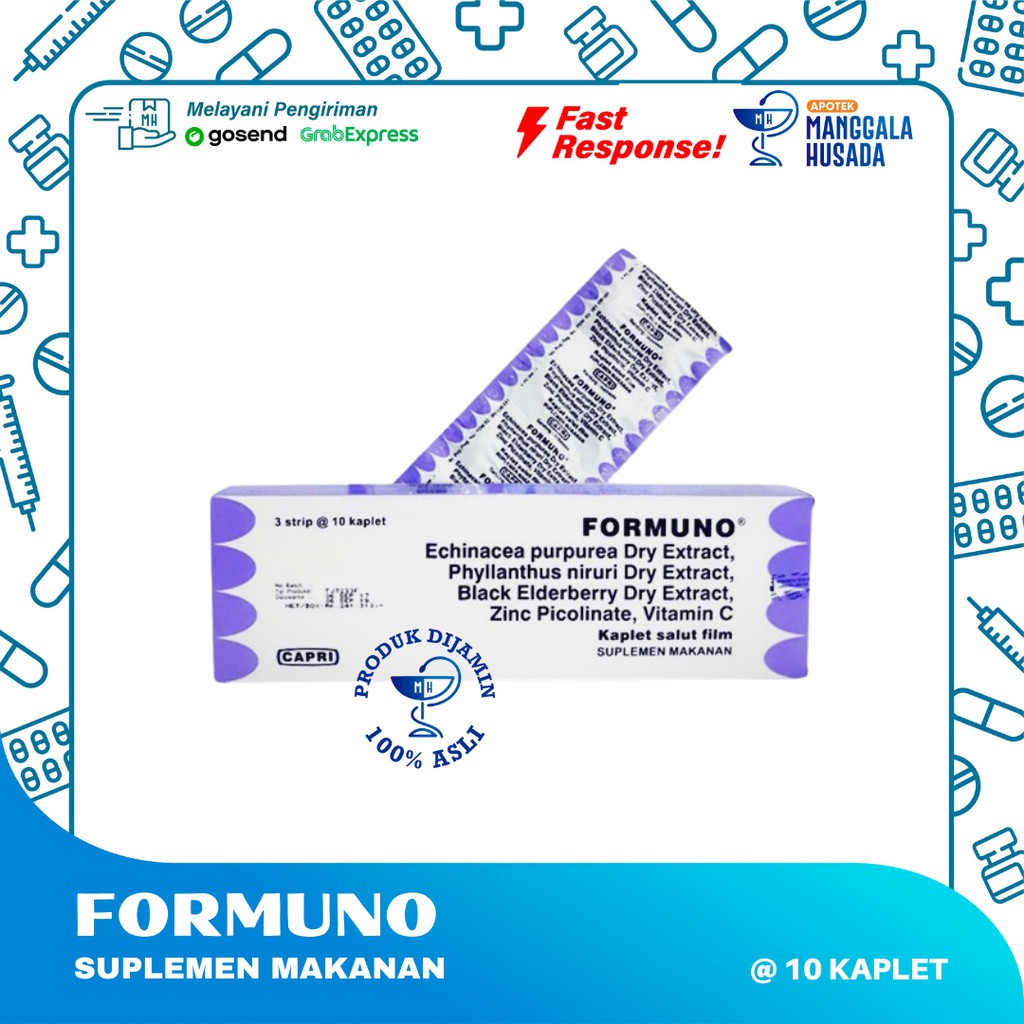 Jual FORMUNO SUPLEMEN MAKANAN PER STRIP @ 10 KAPLET | Shopee Indonesia