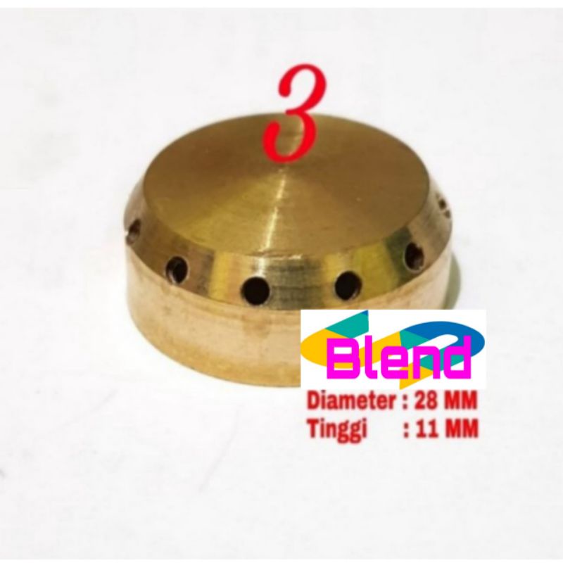 Jual Burner Api Lilin Mangkok RENDAH No.3-Komporrinnai-sanken-Quantum ...