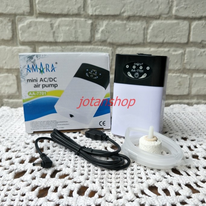 Jual AMARA Mini AA7701 AC DC AA 7701 USB Pompa Udara Air Pump Aerator ...