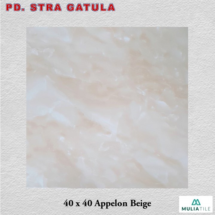Jual (Invoice) Keramik Mulia Tile 40 x 40 Appelon Beige/Grey - Ubin ...