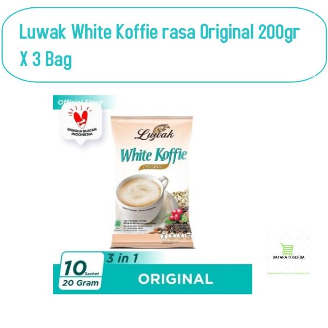 Jual Kopi Luwak White Koffie Rasa Original 200Gr X 3 Bags | Shopee ...