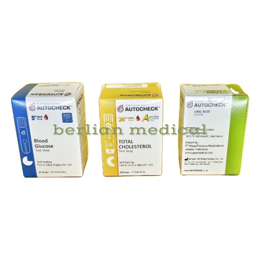 Jual STRIP AUTOCHECK GULA , ASAM URAT , KOLESTEROL / STIK AUTO CHECK ...
