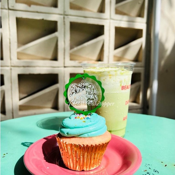 Jual Christmas Wreath Cake Topper Hiasan Tusukan Kue Lingkaran Natal ...