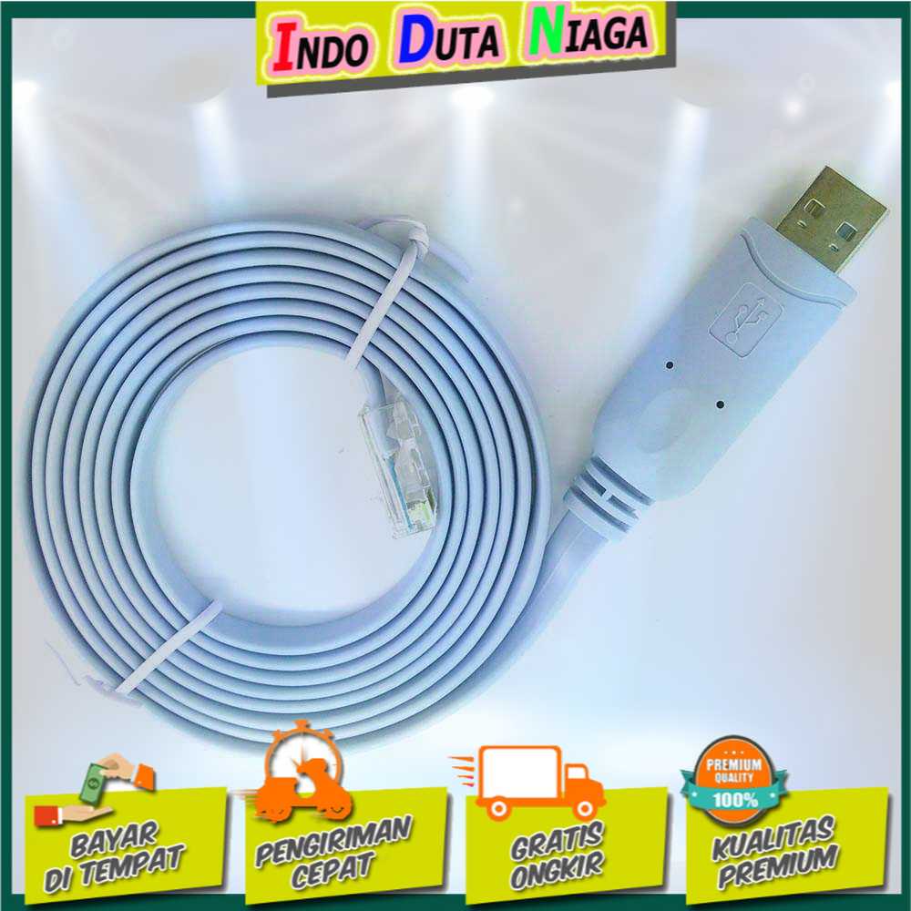 Jual IDN TECH - Prolific Console Cable USB RS232 to RJ45 Cisco Huawei ...