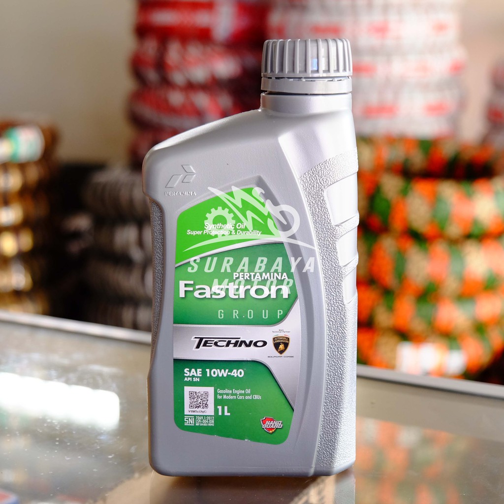 Jual Oli Pertamina Fastron Techno 10W 40 API SN 1Liter 4 Tak 4Tak T ...