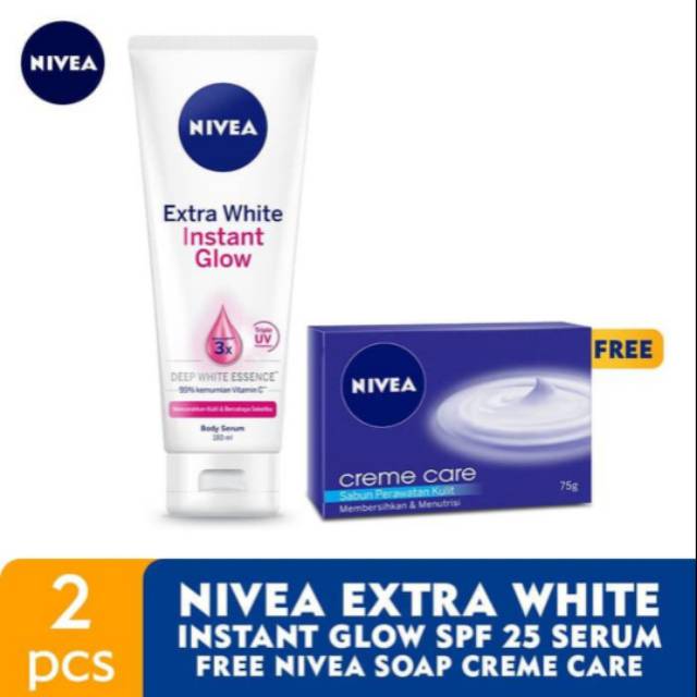 Jual Nivea Extra Instant Glow Body Serum 180 Ml Shopee Indonesia