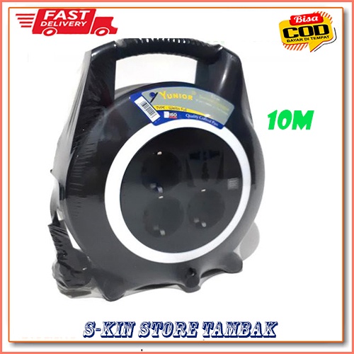 Jual Kabel Rol/Roll Yunior 10m - 10 Meter SNI 1500w dengan Switch on/off & Colokan Universal ...